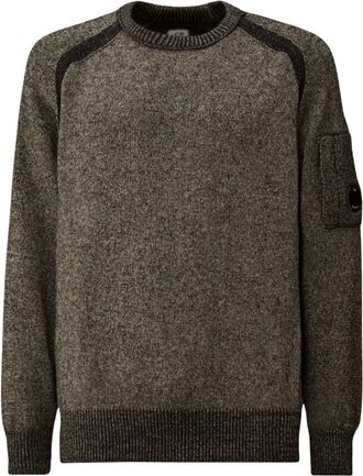 C.P. Company C.p. Company, Homme, Pulls, Gris, Taille: M Fleece Knit Crewneck