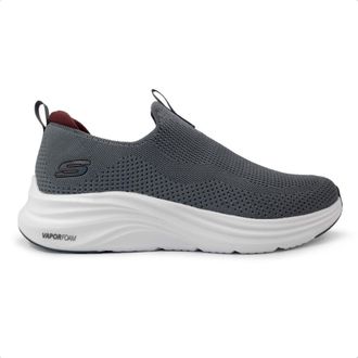 Skechers Vapor Foam Covert, Sneaker, Charcoal Knit/Red Trim