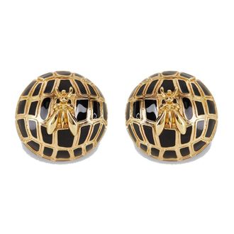 Patrizia Pepe Color Metal Kugel-Ohrringe mit Krokopr&auml;gung - - Accessories - Damen - Mehrfarbig - ONE SIZE