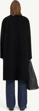 Maison Margiela Button-Front Wool Coat - Black
