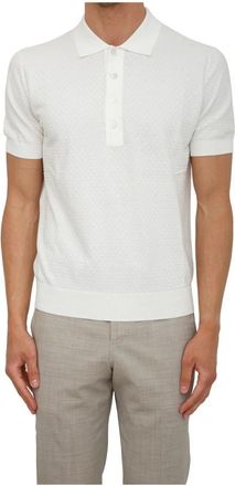 Paolo Pecora Homme, Tops, Blanc, Taille: M Maglia A Polo