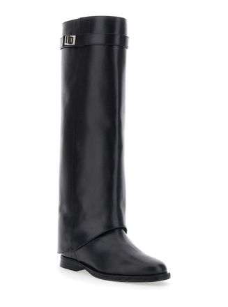 Via Roma 15 Womens Boots Leather Black Smooth