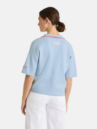 Lieblingsst&uuml;ck Polokragenpullover TainaL mit floraler Pailletten-Applikation