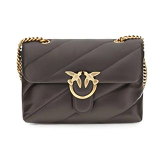 Pinko Pinko, Femme, Sacs, Brun, Taille: ONE Size Sac port&eacute; &eacute;paule Love Classic Puff