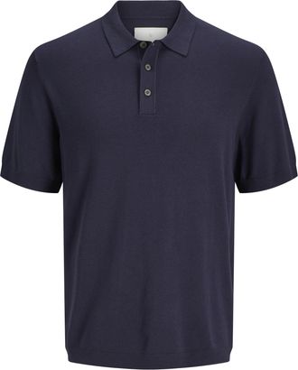 Jack & Jones Male Gestricktes Polo Einfarbig Gestricktes Polo