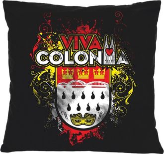 Spass Kostet Kissenbezug Kissenh&uuml;lle Dekokissen H&uuml;lle K&ouml;ln Viva Colonia 40 x 40 cm