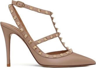 Valentino Garavani Femme, Chaussures, Rose, Taille: 36 EU Rockstud Ankle Strap Pump 100 mm