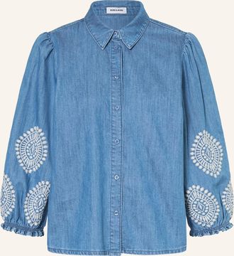 More & More More & More Jeansbluse Mit 3/4-Arm blau
