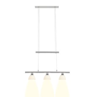 Brilliant Tonja Pendelleuchte chrom/wei&szlig; G70579/15