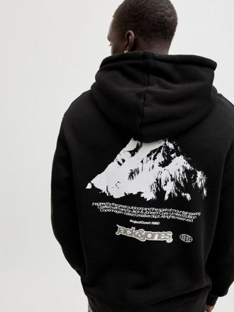 Jack & Jones Kapuzensweatshirt JCOFLARE BACK PHOTO PRINT SWEAT HOOD