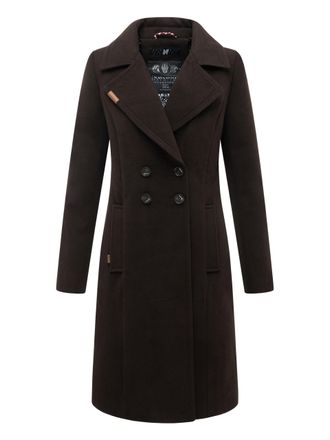 Navahoo Damen Trenchcoat Wooly - Premium Wintermantel mit Eleganter Passform