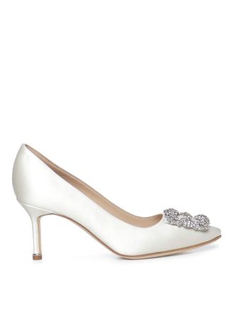 Manolo Blahnik Chaussures &Agrave; Talon - Cr&egrave;me