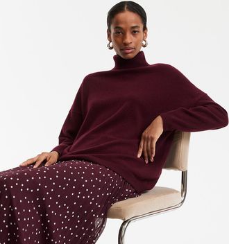 La Redoute Collections Pull Col Roul&eacute; En Fine Maille Cachemire