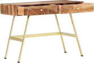 vidaXL Schreibtisch mit Schubladen 100x55x75 cm Massivholz Akazie Vidaxl