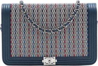 Chanel Pre-owned The Boy Wallet on Chain - Femme - Pre-owned - Bleu - Taille: ONE Size