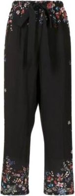 Erdem high-waisted floral-print Silk Pants Size XL