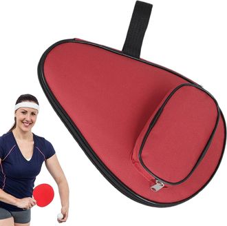 Generic Tischtennisschl&auml;gerh&uuml;lle - Schl&auml;gerh&uuml;lle | Tischtennisschl&auml;ger-Aufbewahrungstasche, Schl&auml;gertasche mit Balltasche, Spie&szlig; f&uuml;r 1-2 - Sch&uuml;tzen