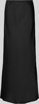 Neo Noir Maxirock aus Satin Modell Vicky