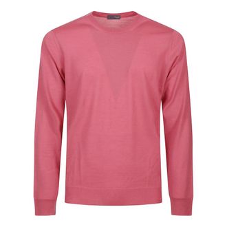 Drumohr Rundhals-Pullover - - Knitwear - Herren - Rosa - M