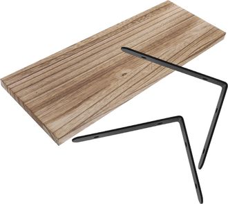 Artibetter jojofuny Massivholz Wandregal Schwebend Robustes Badezimmer und K&uuml;chenregal und Eisen Feuchtigkeitsbest&auml;ndig Wandmontierte Aufbewahrungsl&ouml;sung