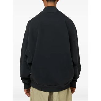 Willy Chavarria Logo-Striped Sweatshirt - Black