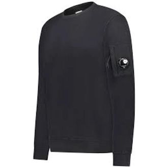 C.P. Company Schwarzer Leichter Fleece Crewneck Sweatshirt - - Sweatshirts & Hoodies - Herren - Schwarzk - XL