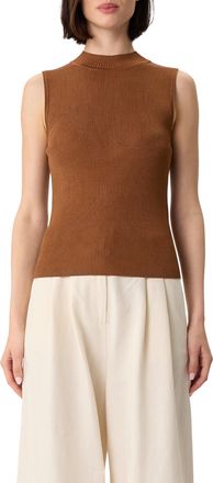 Comma Feinstrick-Top im Slim Fit mit Stehkragen