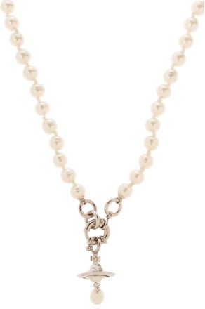 Vivienne Westwood Femme, Accessoires, Beige, Taille: S Aleksa Pearl Necklace