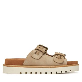 Mustang Jeans Pantoletten Mustang 1461-711 Beige