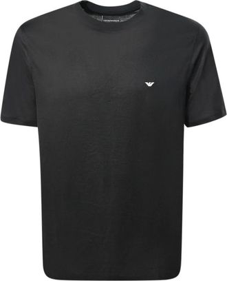 Emporio Armani Homme, Tops, Noir, Taille: 2XL T-shirt &agrave; col rond