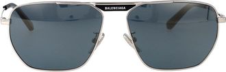 Balenciaga Lunettes De Soleil - Argent