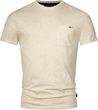 Indicode Herren INAndorra T-Shirt mit Rundhals-Ausschnitt | Herrenshirt Sommershirt f&uuml;r M&auml;nner Fog, XXL