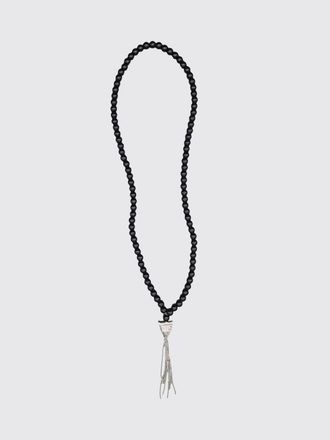 HTC Collier &agrave; pendentif avec perles et pampilles en maille m&eacute;tallique