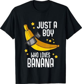 monkä Just A Boy Who Loves Banana - Lustiges Bananen Kostüm T-Shirt