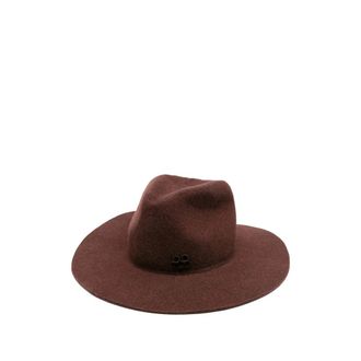 Ruslan Baginskiy Brauner breitkrempiger Filzhut - - Accessories - Damen - Braun - M