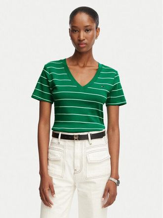 Tommy Hilfiger T-Shirt New Cody WW0WW40584 Gr&uuml;n Slim Fit