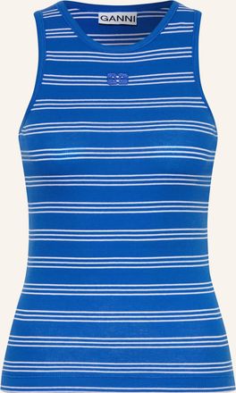 Ganni Top blau