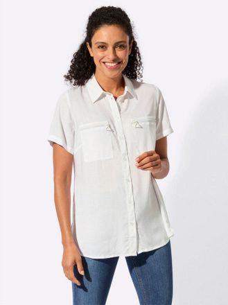 Witt Klassische Bluse Longbluse Kurzarm