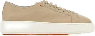 Santoni Femme, Chaussures, Beige, Taille: 37 1/2 EU Clean Icon Baskets