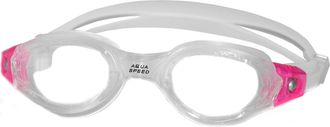 Aqua Speed Schwimmbrille f&uuml;r Frauen | Anti-Fog UV Swimming Googles Women | Schwimmbrillen Erwachsene | Training | Transparent - Rosa | Pacific