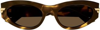Bottega Veneta unisex, Accessoires, Brun, Taille: 53 MM Lunettes de soleil