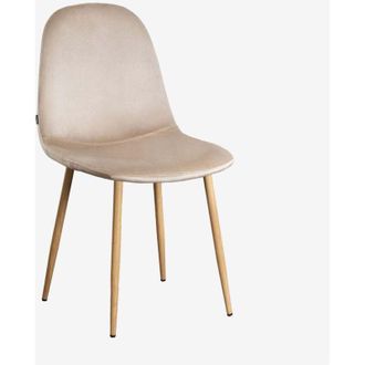 Sklum Pack mit 4 Glamm Esszimmerst&uuml;hlen Nat&uuml;rliches Holz