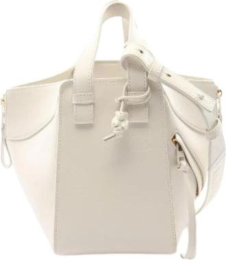 Loewe Sac &agrave; main 2-en-1 compact en cuir pr&eacute;-poss&eacute;d&eacute; - Femme - Pre-owned - Blanc - Taille: ONE Size