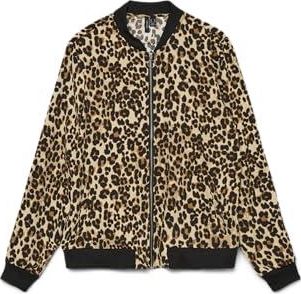 Vero Moda Vmcoco L/S Bomber GA AOP Blazer, OEil de Tigre, M Femmes