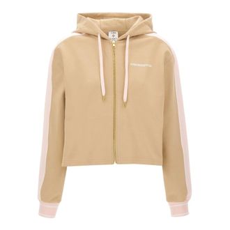 Casablanca SweaT-shirt z kapturem z bocznym paskiem Punto - Femme - Sweatshirts et sweats &agrave; capuche - Beige - Taille: 40 FR