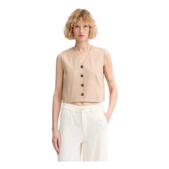 Marc O'Polo Leinenmischung Weste - - Jackets - Damen - Beige - M