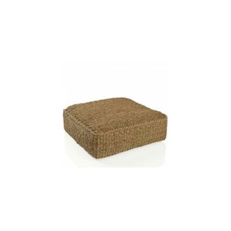 Andrea House Grand Pouf Carr&eacute; en Rotin