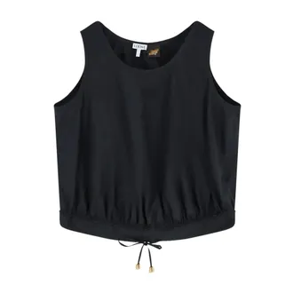 Loewe Femme, Tops, Noir, Taille: 34 FR Anagram Tank Top