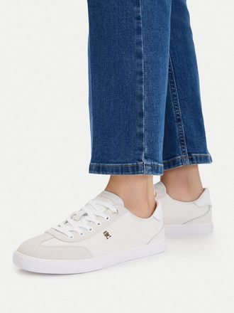 Tommy Hilfiger Sneakers Tommy Hilfiger Th Chic Low Vulc FW0FW09391 Creme
