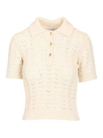 Forte_Forte Poloshirt - Wei&szlig;